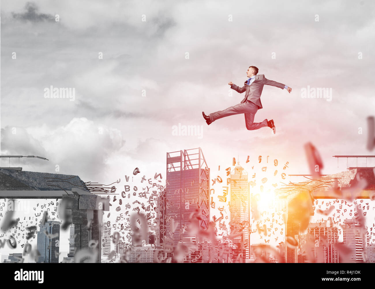 Problem and difficulties overcoming concept Stock Photo - Alamy