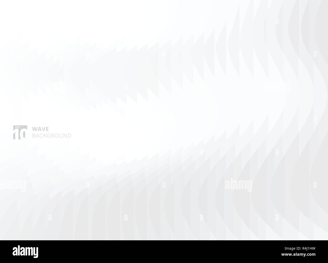 Abstract white waves pattern background and texture. Vector ...