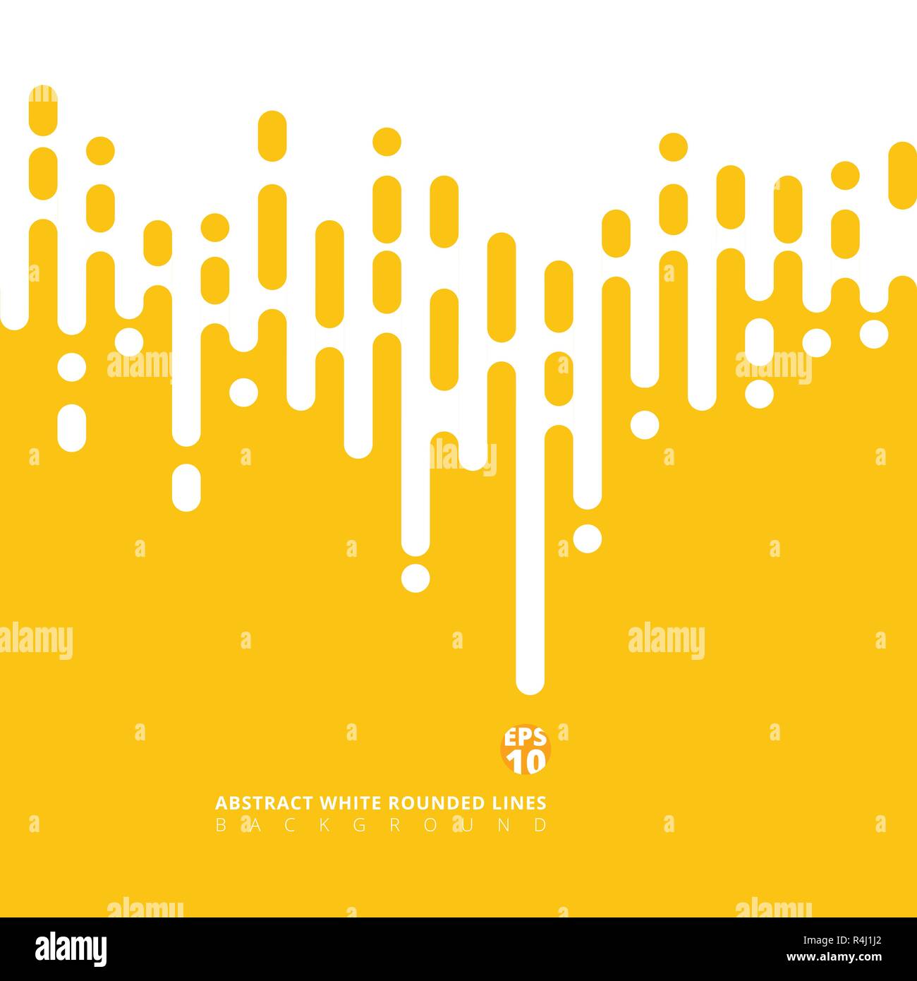 Abstract yellow mustard Rounded Lines Halftone Transition. Vector ...