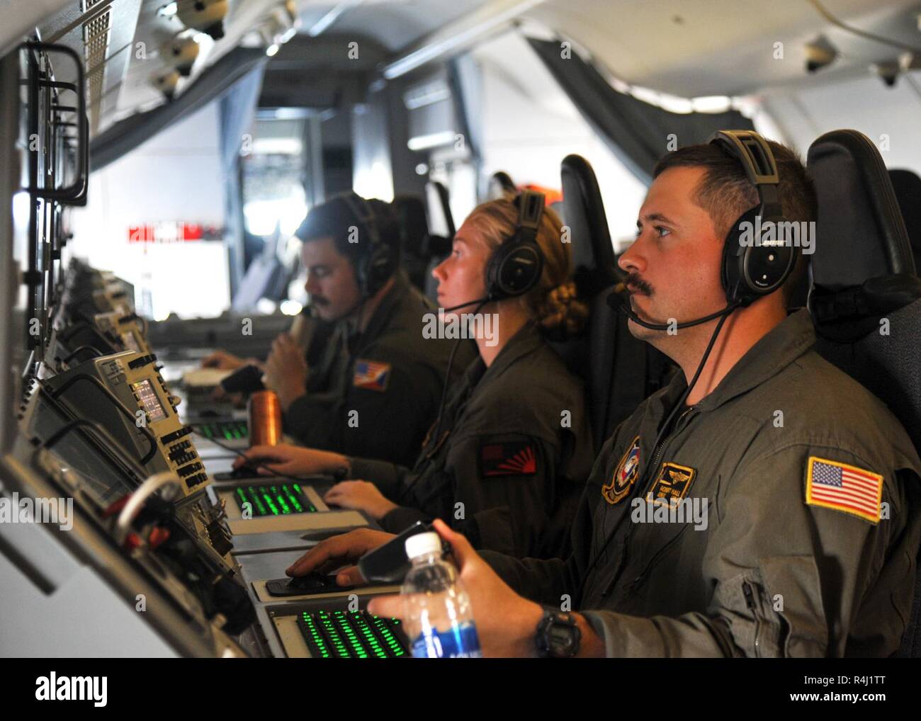 U.S. Navy Chief Aircrewman (Operator) Robert Hall, attached to Patrol ...
