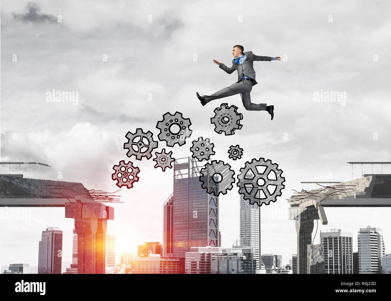 Problem and difficulties overcoming concept Stock Photo - Alamy