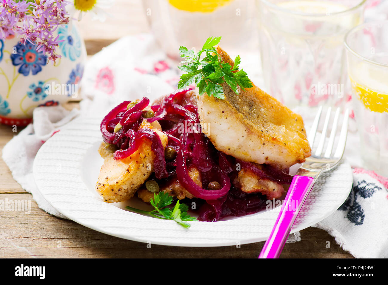 Fish fillets in sweet hi-res stock photography and images - Alamy