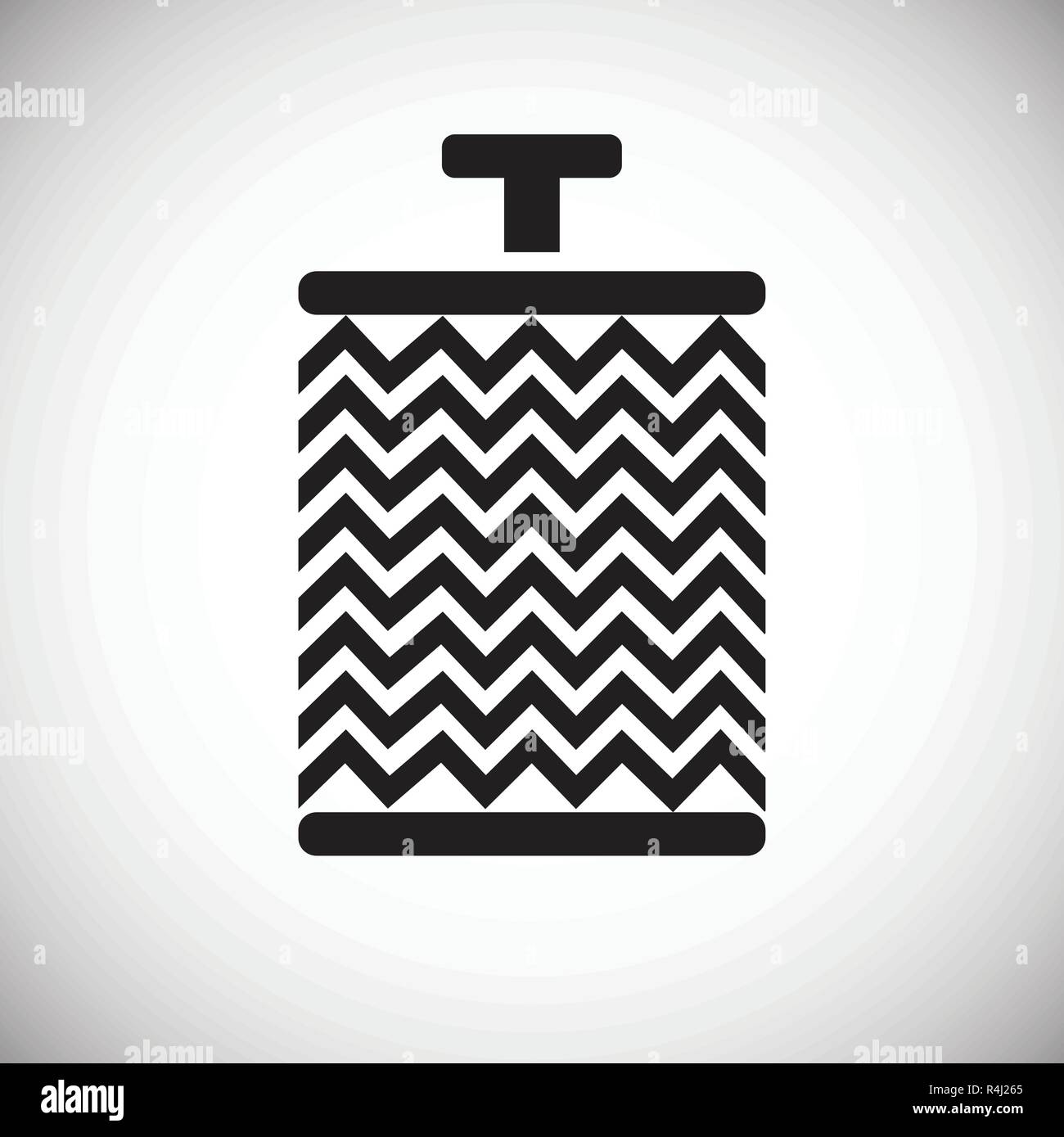 Car air filter on white background for graphic and web design, Modern ...