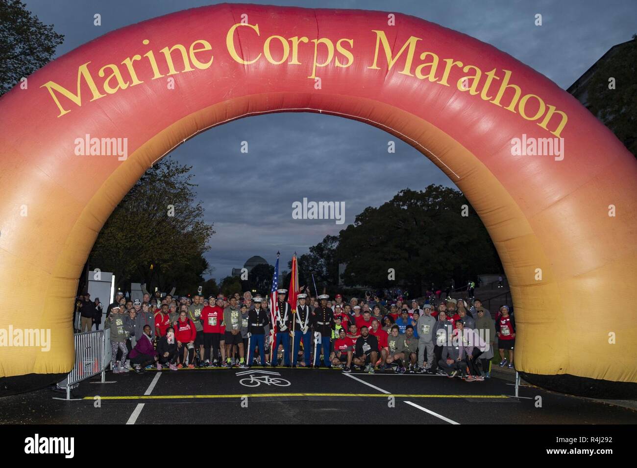 Quantico Ceremonial Platoon Color Guard pose’s for a photo with the ...