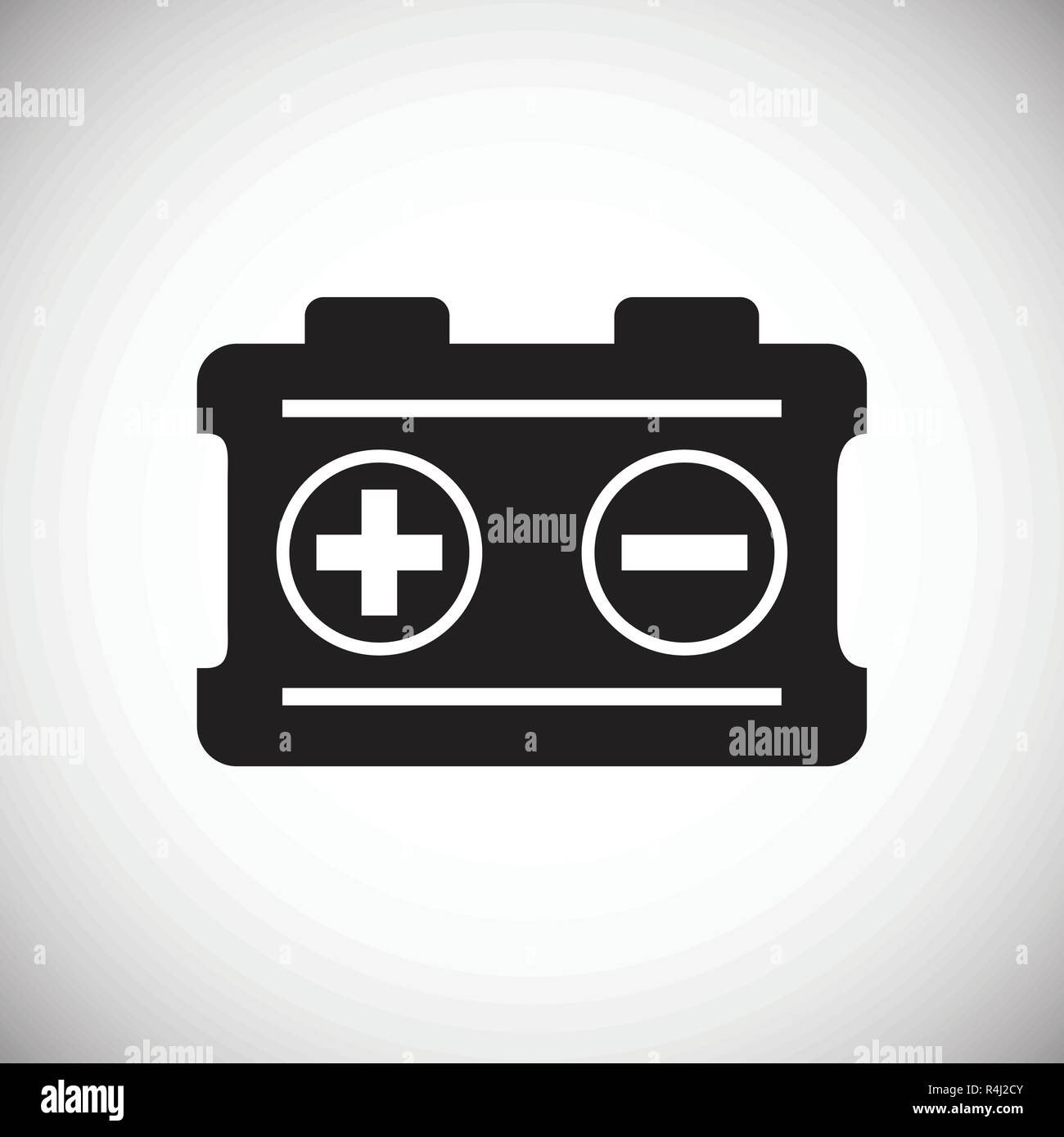 Car battery on white background for graphic and web design, Modern ...