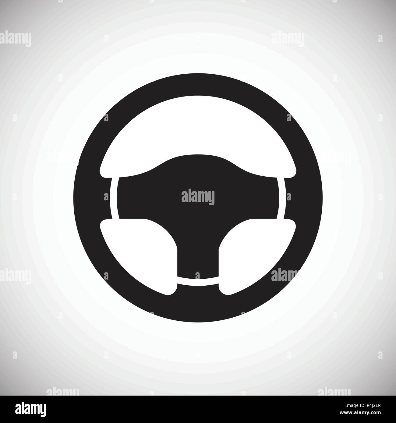 Car steering wheel on white background for graphic and web design ...