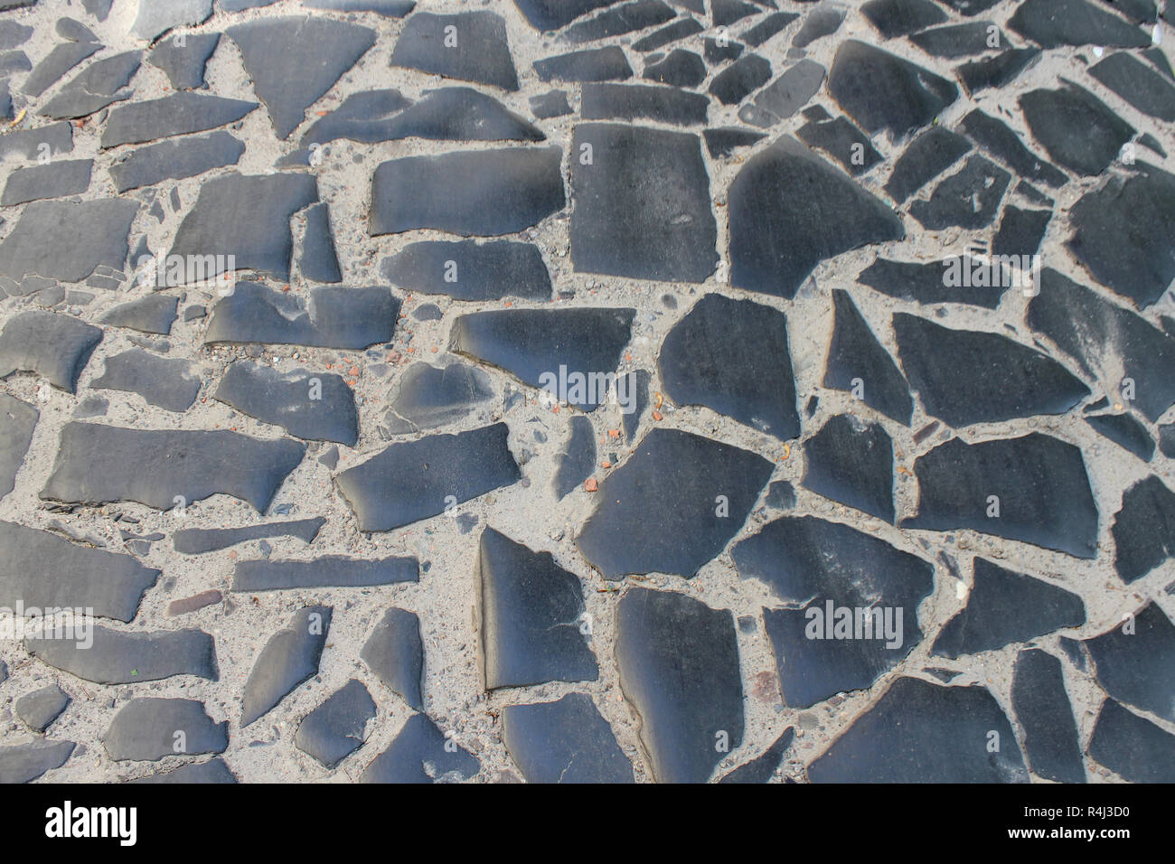 covering of road made from stone blocks Stock Photo - Alamy
