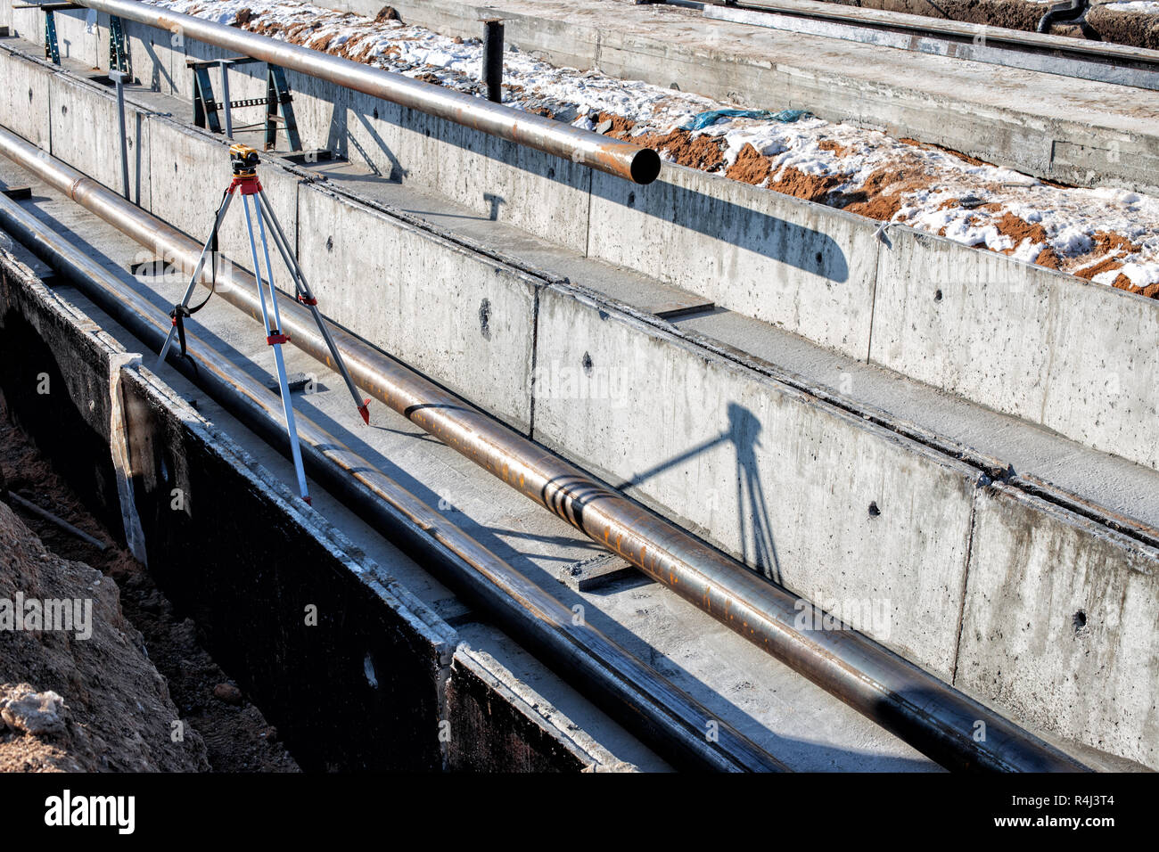 steel pipes on industrial enterprise Stock Photo - Alamy