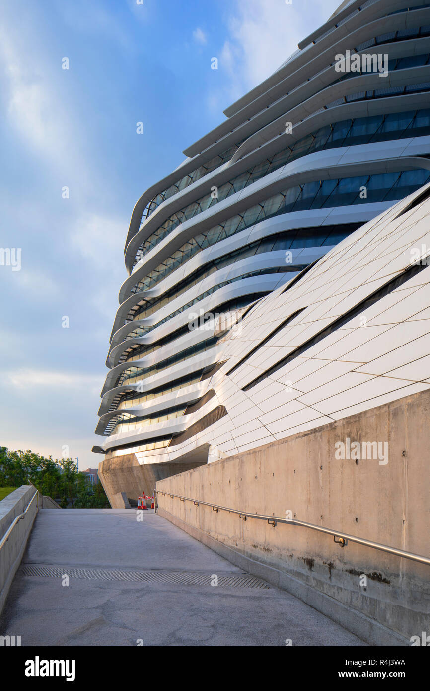Innovation Tower (designed by Zaha Hadid) of the Hong Kong Polytechnic ...