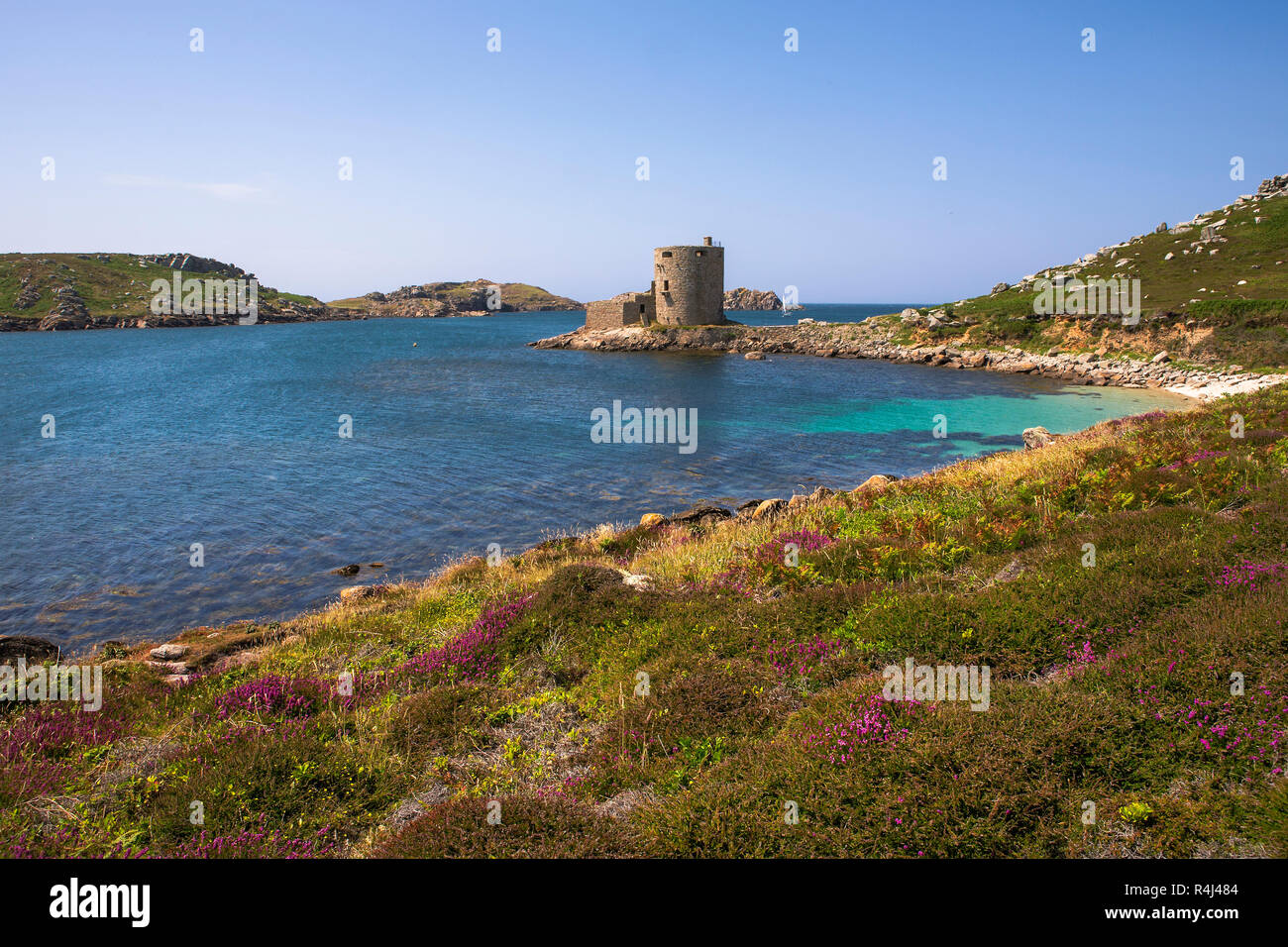 Cromwell's Castle, New Grimsby Sound and Bryher from Castle Porth ...