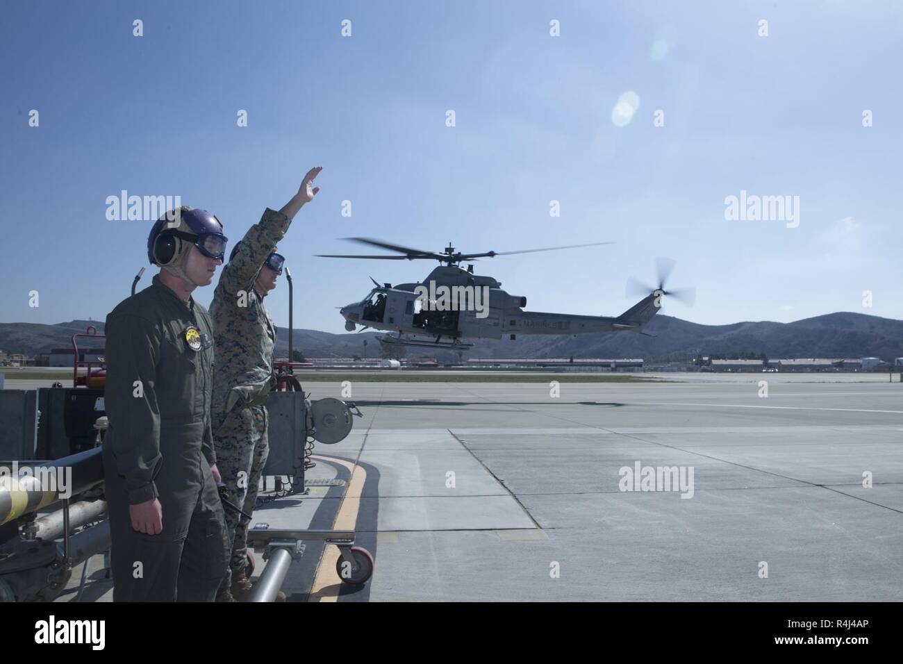 U.S. Marine Corps Lance Cpl. Brett Henderson, left, and Cpl. Samuel ...