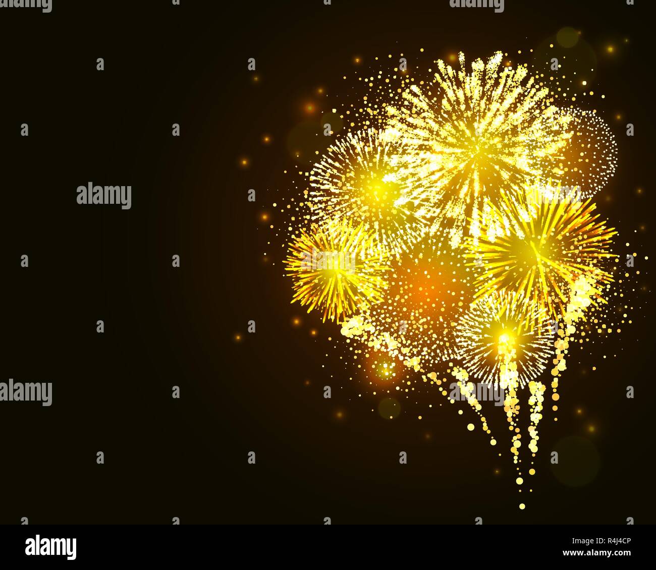 Vector golden firework Stock Vector Image & Art - Alamy