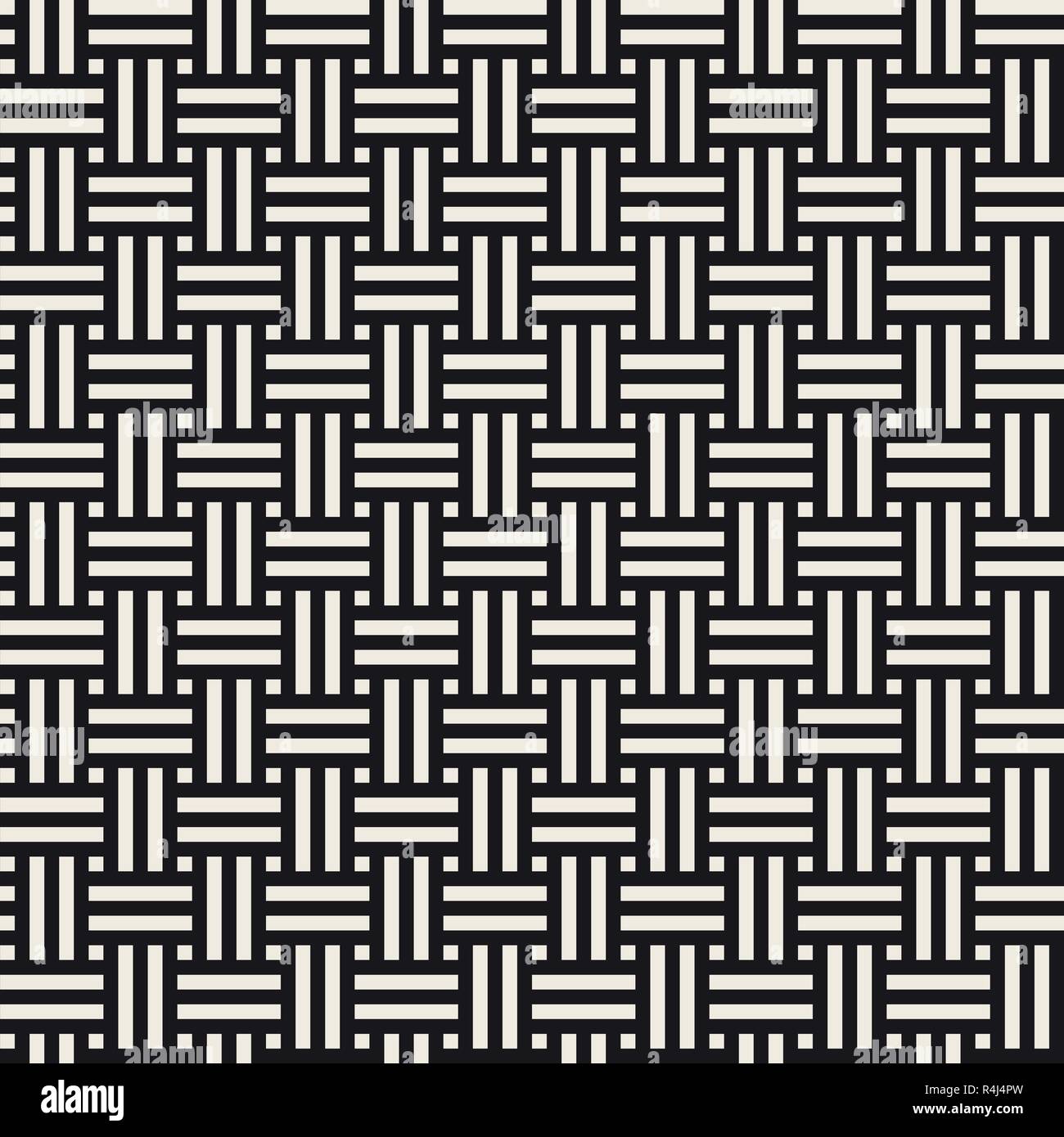 Vector seamless pattern. Modern stylish abstract texture. Repeating geometric braided lines ...