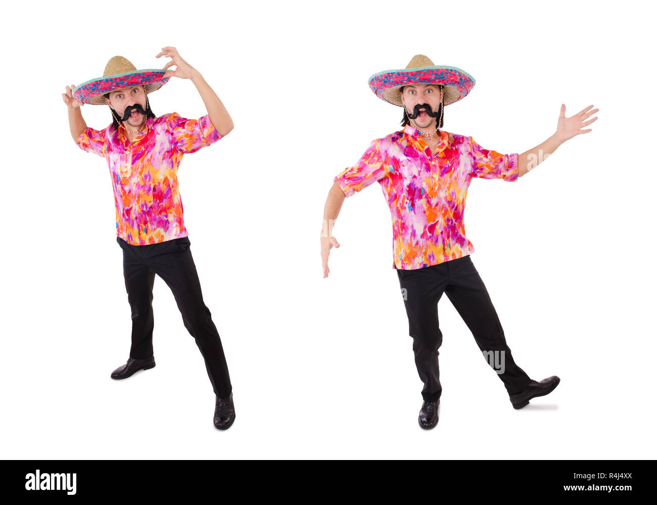 Angry mexican man in sombrero Cut Out Stock Images & Pictures - Alamy