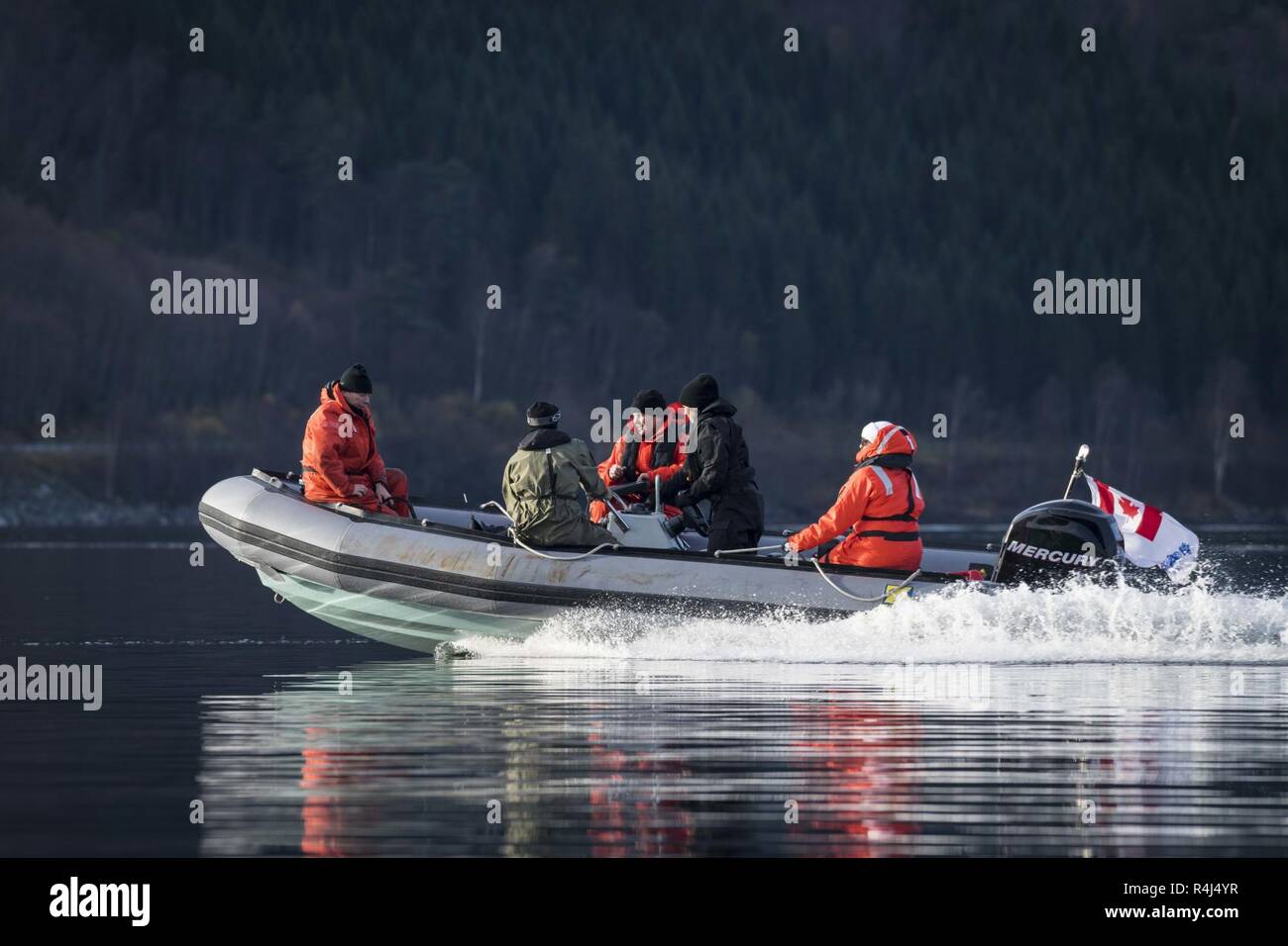 Sailors from Her Majesty's Canadian Ship GLACE BAY and members of the ...