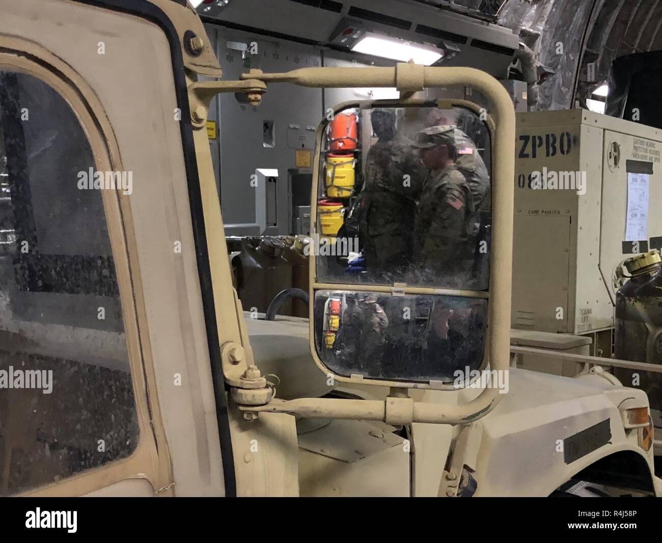 Soldiers and equipment from the 63rd Expeditionary Signal Battalion ...