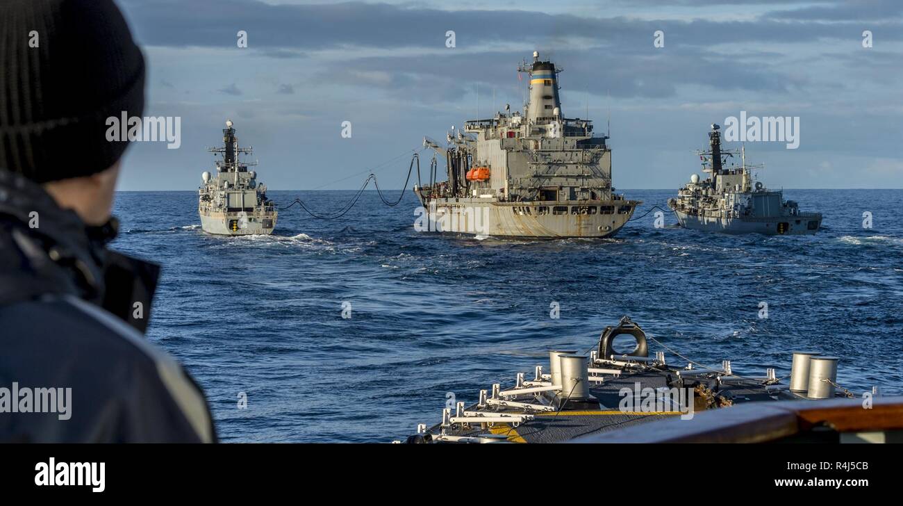 Her Majesty's Canadian Ship (HMCS) HALIFAX awaits its turn for ...