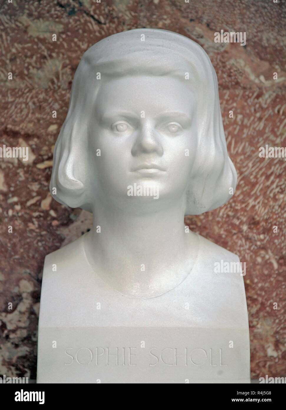 Bust of Sophie Scholl, German resistance fighter against the Nazi ...