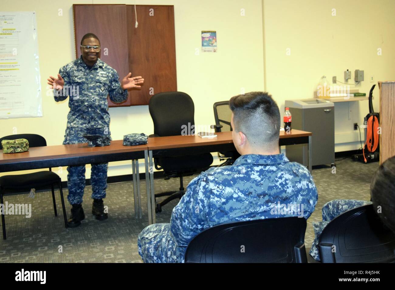 Religious Program (RP) Specialist 3rd Class Adey Oluwadamilola briefs ...