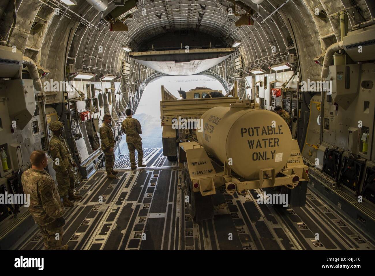 A C-17 Globemaster III aircrew with the 3rd Airlift Squadron, Dover Air ...