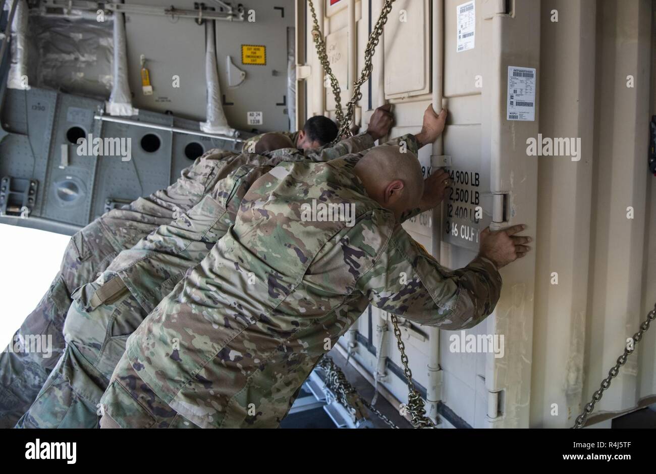A C-17 Globemaster III aircrew with the 3rd Airlift Squadron, Dover Air ...