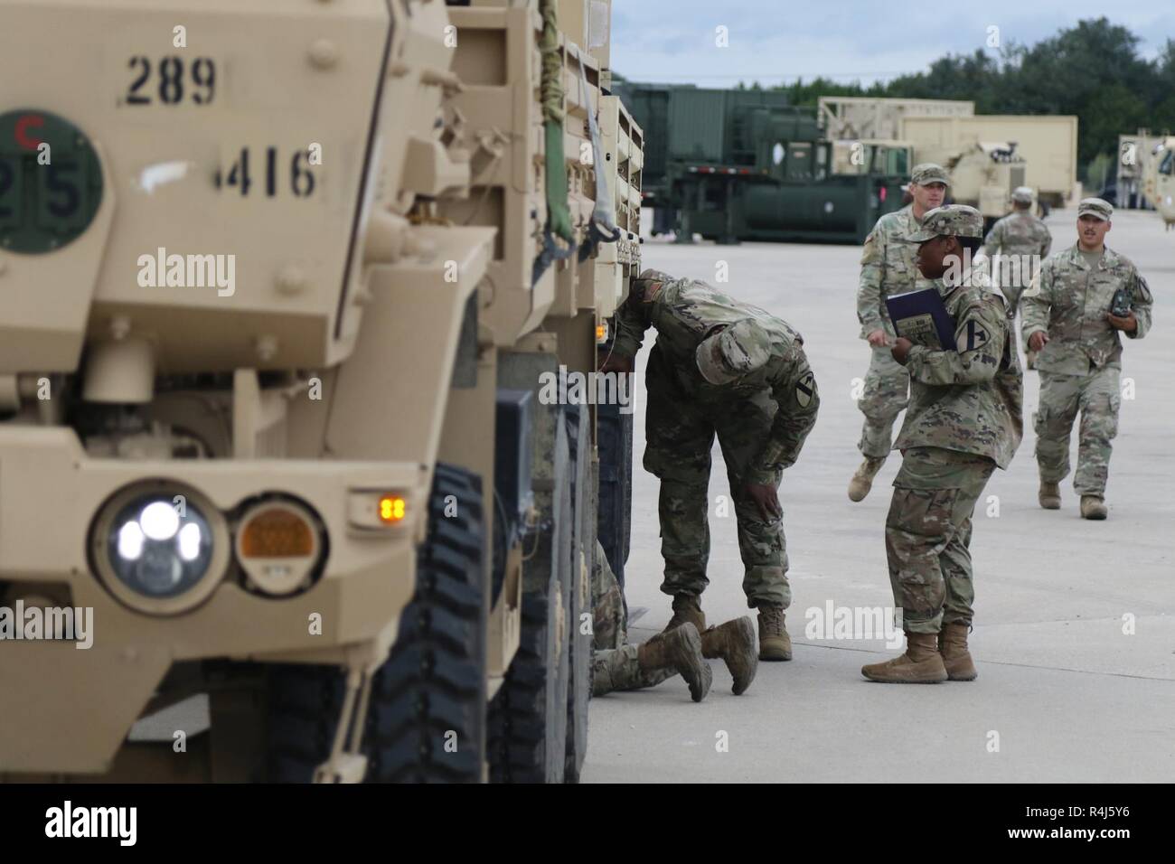 Soldiers from 289th Quartermaster Company, 553rd, Combat Sustainment ...