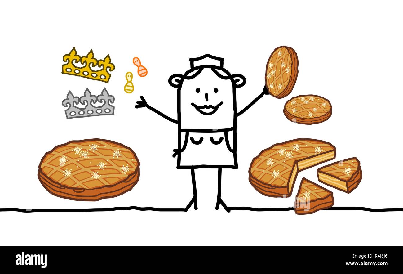 Characters on cakes Stock Vector Images - Alamy