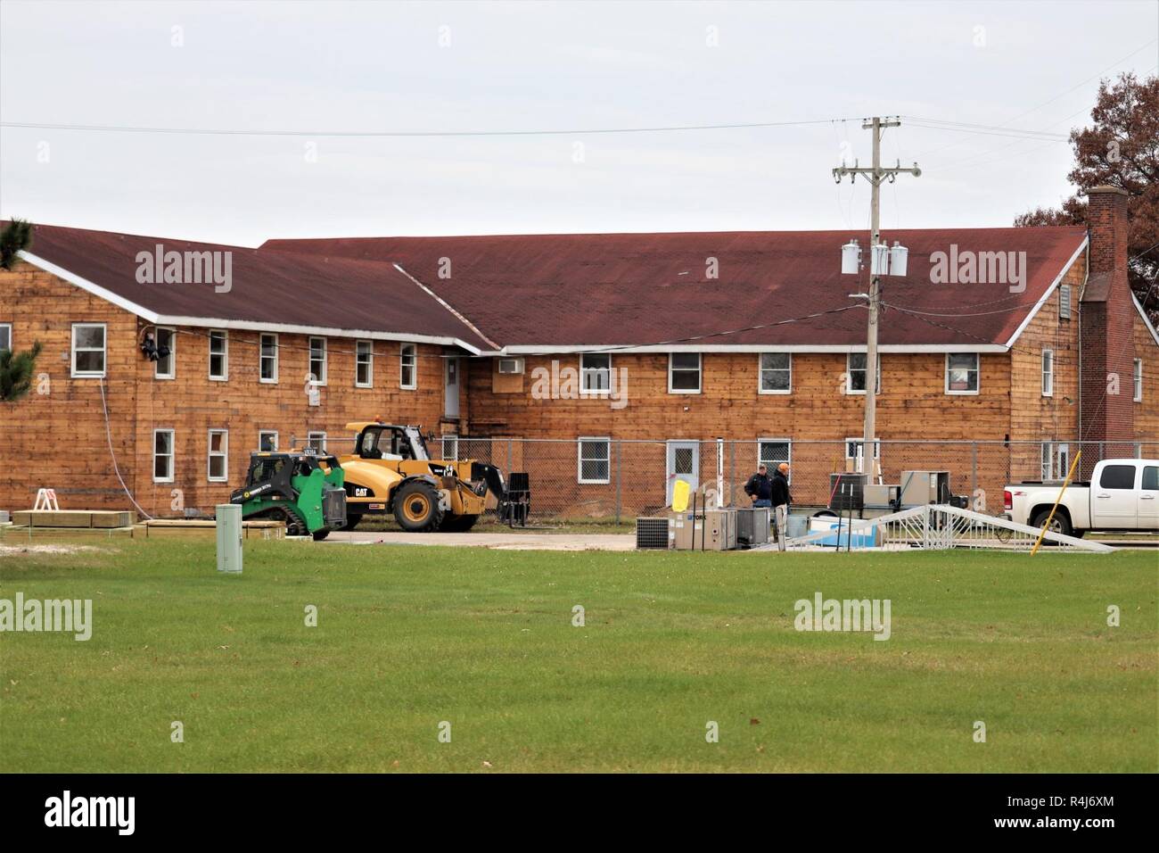 Contractors with Platt Construction of Tomah, Wis., work on the former ...