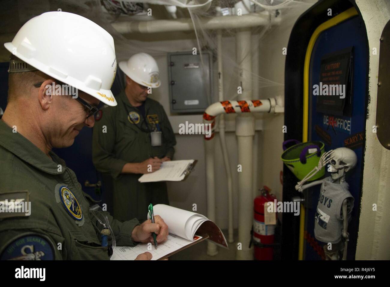NEWPORT NEWS, Va. (Oct. 31, 2018) Capt. Brent Gaut, USS Gerald R. Ford ...