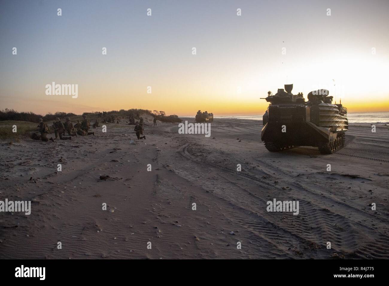 Marines with Battalion Landing Team, 1st Battalion, 2nd Marine Regiment ...