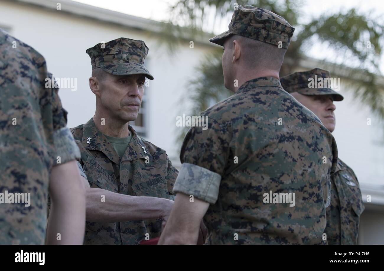 U.S. Marine Corps Maj. Gen. Robert F. Castellvi, commanding general ...