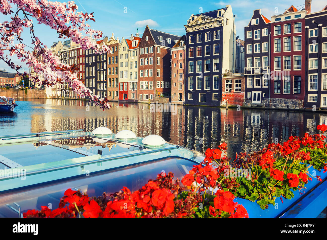 Amsterdam at spring Stock Photo - Alamy