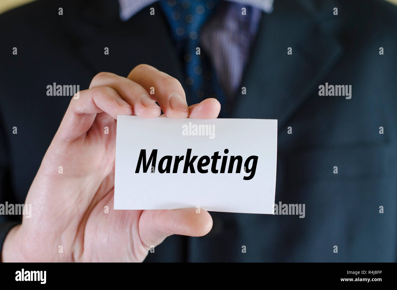 Marketing text concept Stock Photo - Alamy