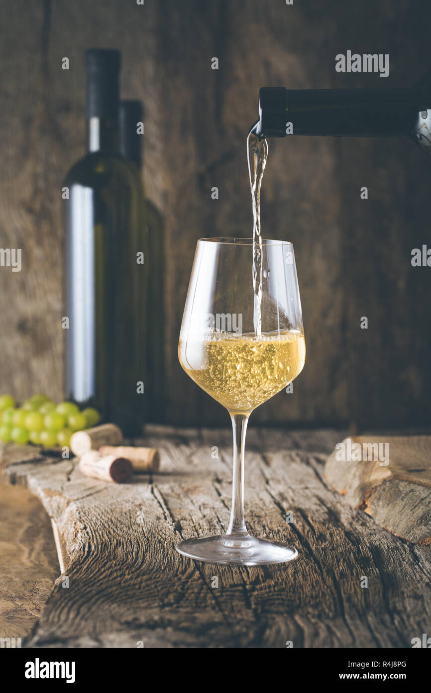 wine in glass Stock Photo - Alamy