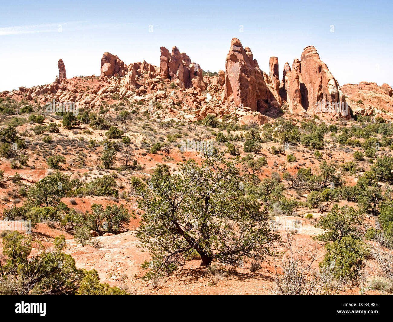 Nature National Park, Utah. The landscape and rocks. Roads and p Stock ...