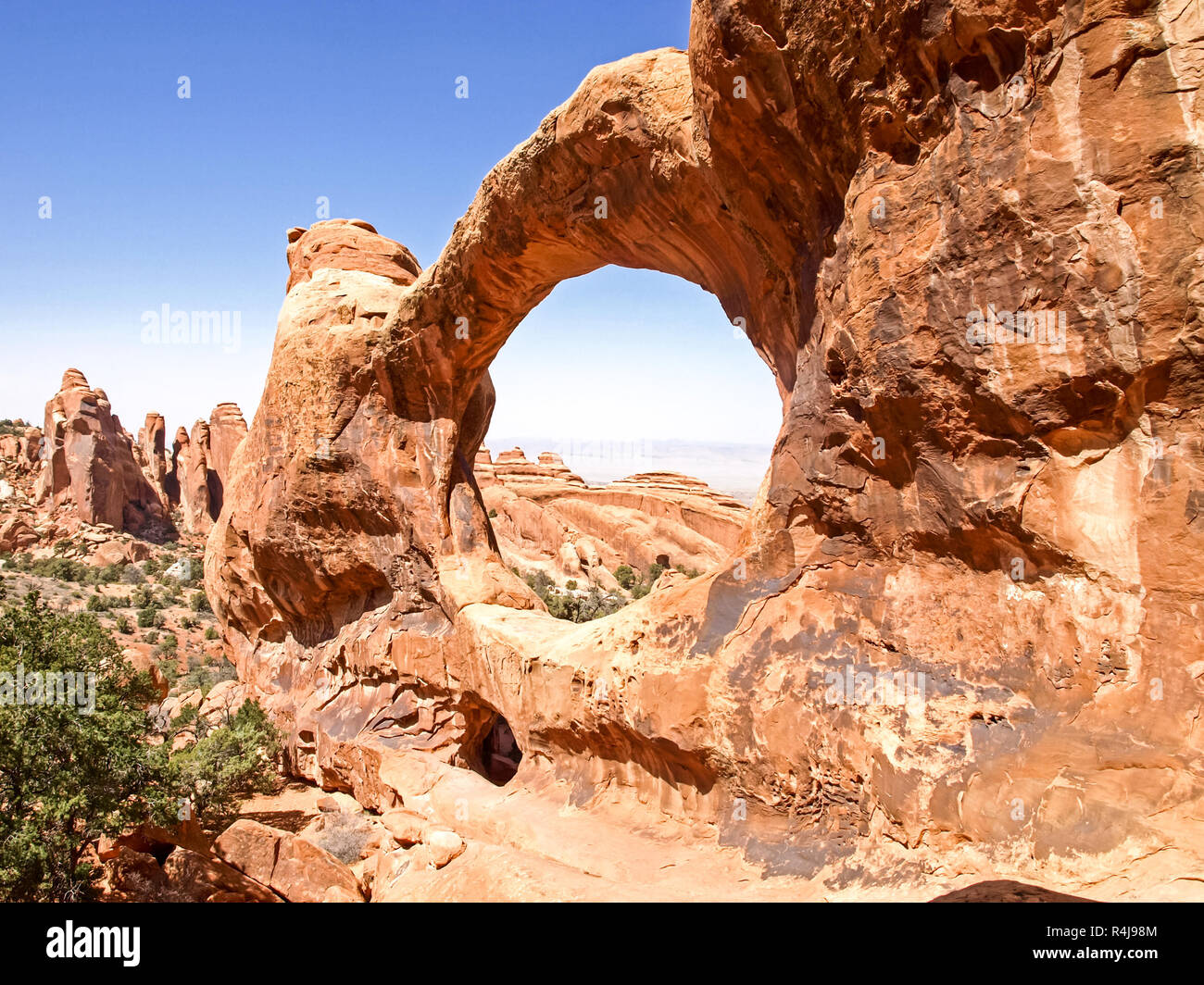 Nature National Park, Utah. The landscape and rocks. Roads and p Stock ...