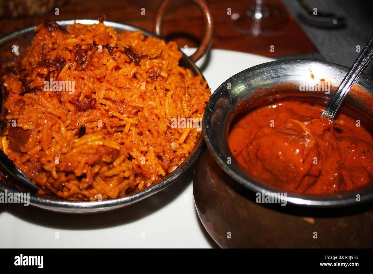 The food cooked at restaurant Stock Photo - Alamy