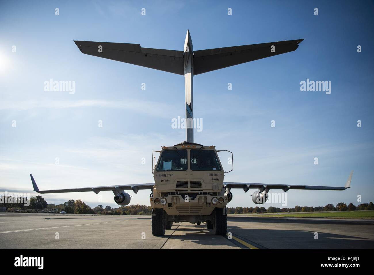An C-17 Globemaster III aircrew with the 3rd Airlift Squadron, Dover ...