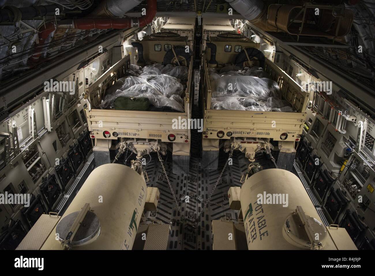 An C-17 Globemaster III aircrew with the 3rd Airlift Squadron, Dover ...