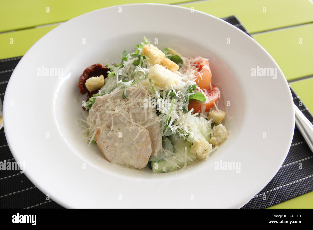 Restaurant menu. Dishes which give at restaurants. Salads, second ...