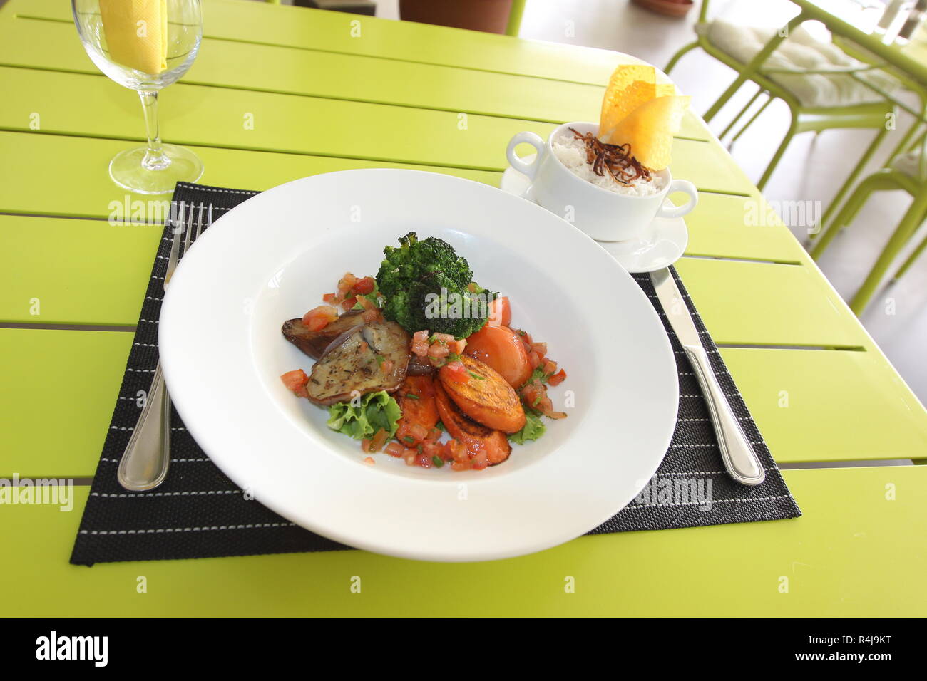 Restaurant menu. Dishes which give at restaurants. Salads, second ...