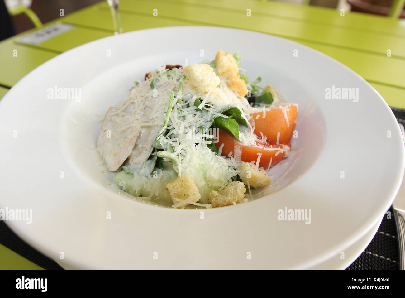 Restaurant menu. Dishes which give at restaurants. Salads, second ...