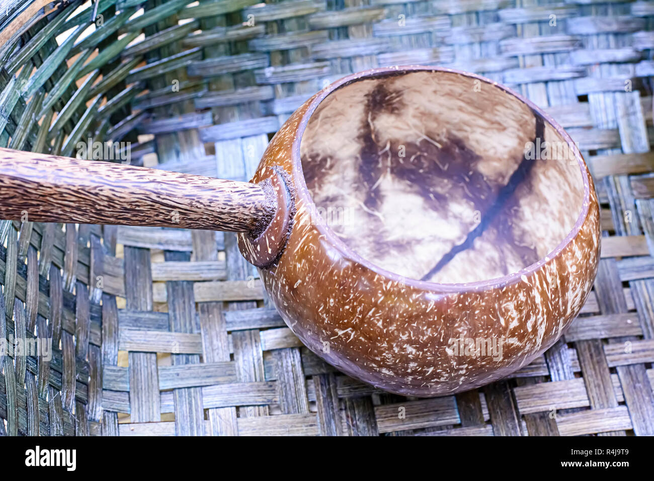 Utensil handmade by coconut tree Stock Photo - Alamy