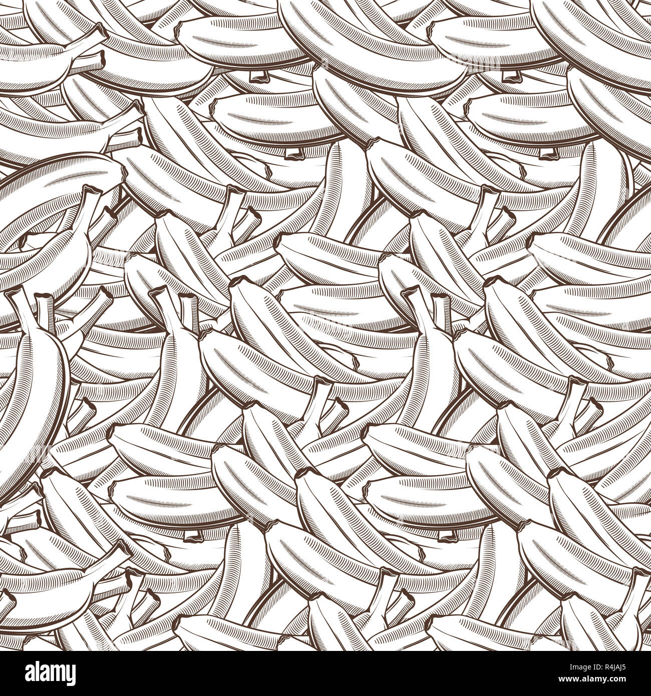 Vintage Banana Seamless Pattern Stock Photo - Alamy