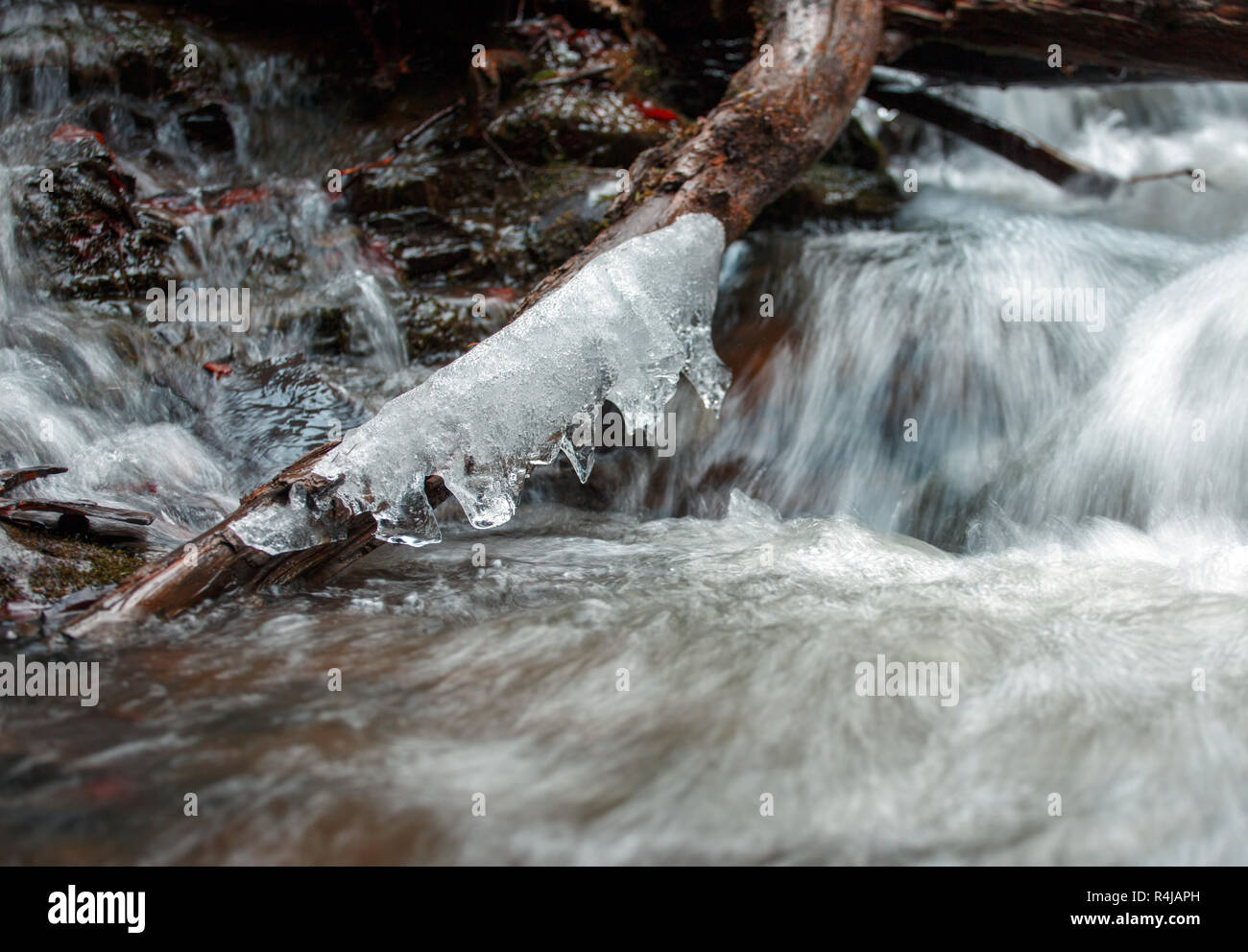 fast flow of water in river cascade Stock Photo - Alamy
