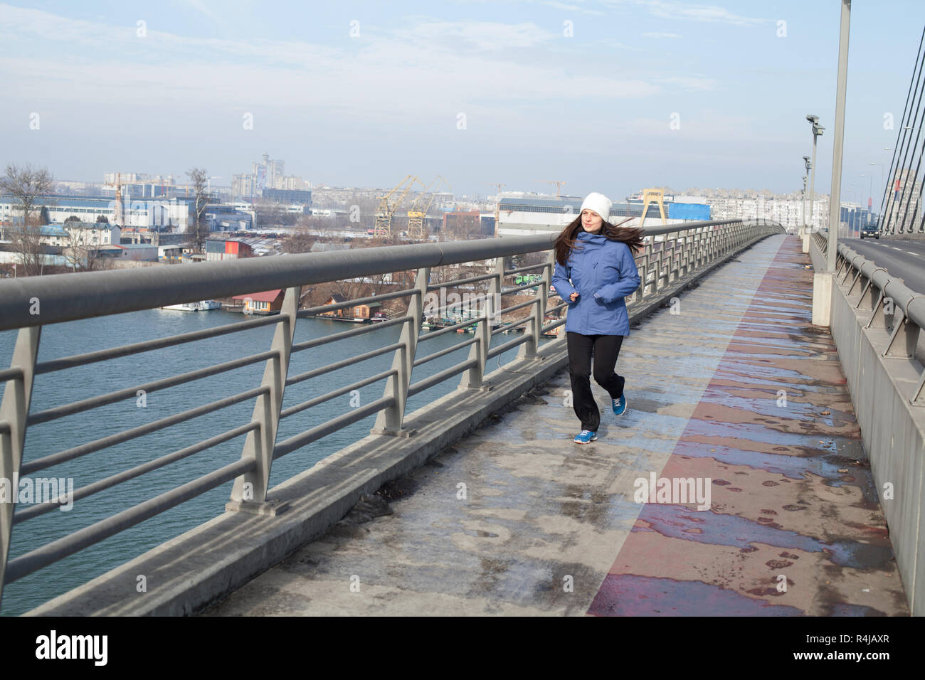 woman jogging healthy activity Stock Photo - Alamy