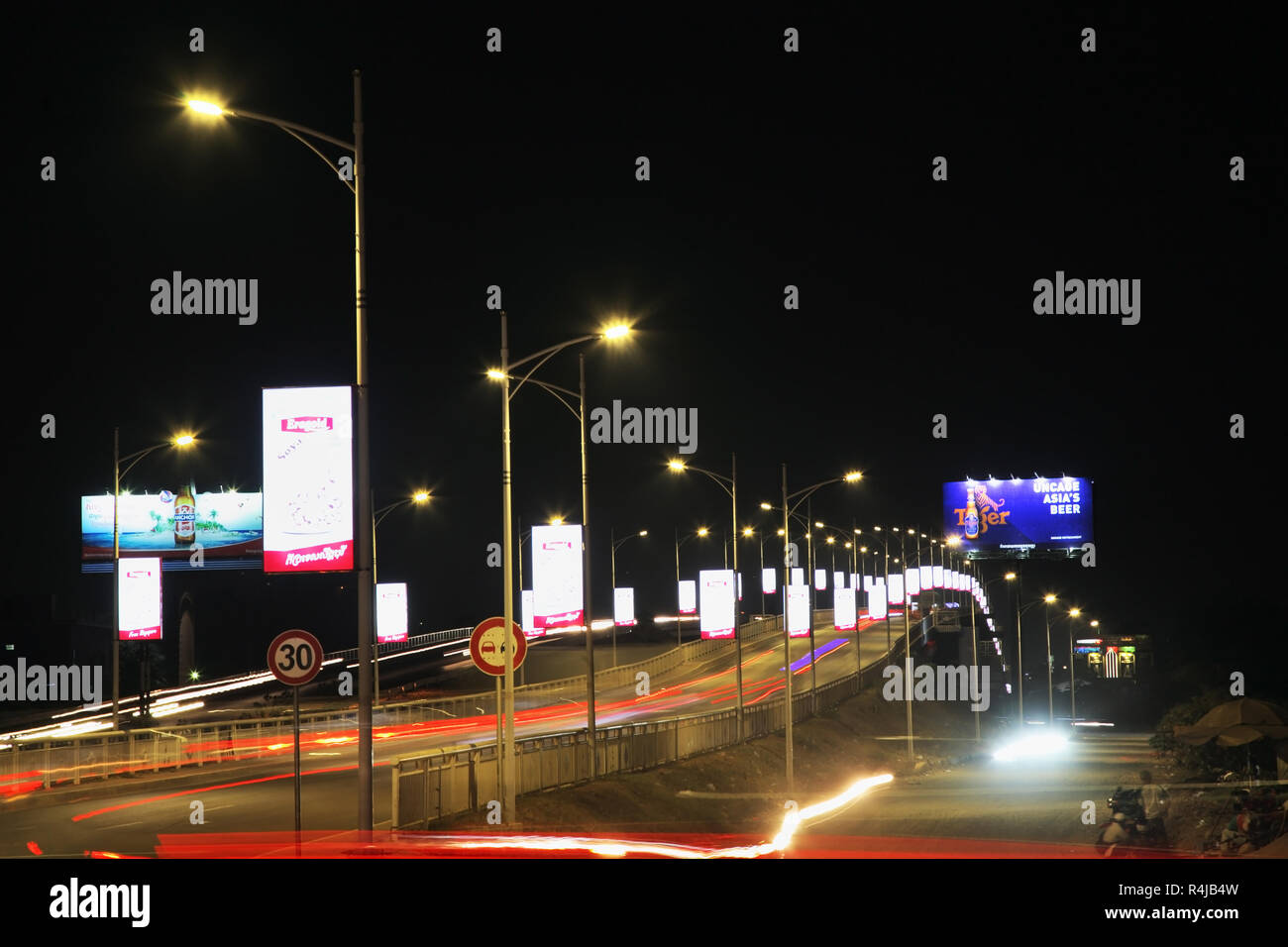 Cambodia-Japan Friendship bridge in Phnom Penh. Cambodia Stock Photo ...