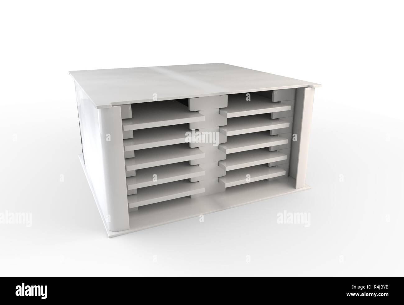 Empty box with separators hi-res stock photography and images - Alamy