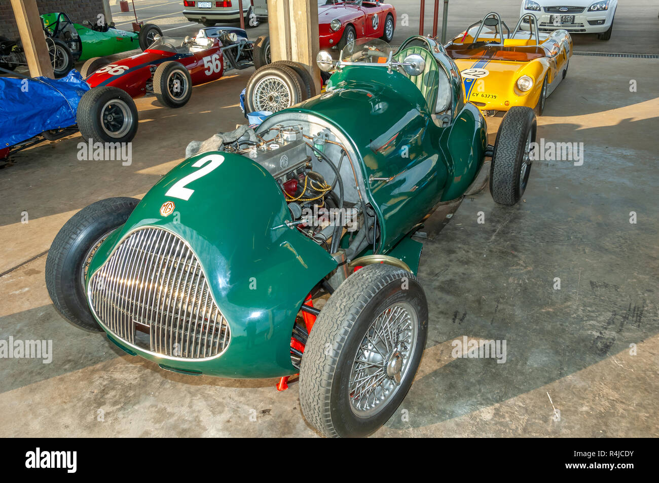 Classic race cars competing on the classic car race circuit in South ...