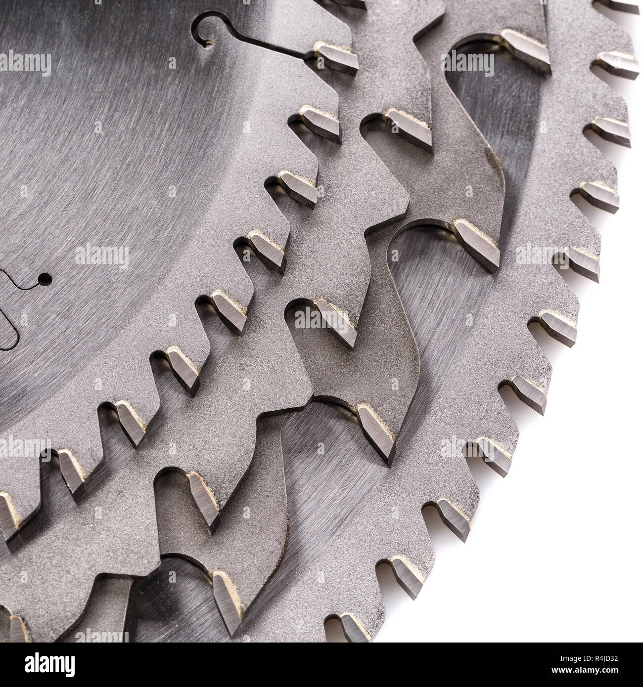 circular saws with teeth close-up, on a white Stock Photo - Alamy